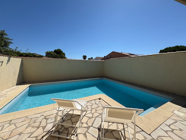 Villa 8 Personnes Avec Piscine Sans Vis à Vis - Sérignan