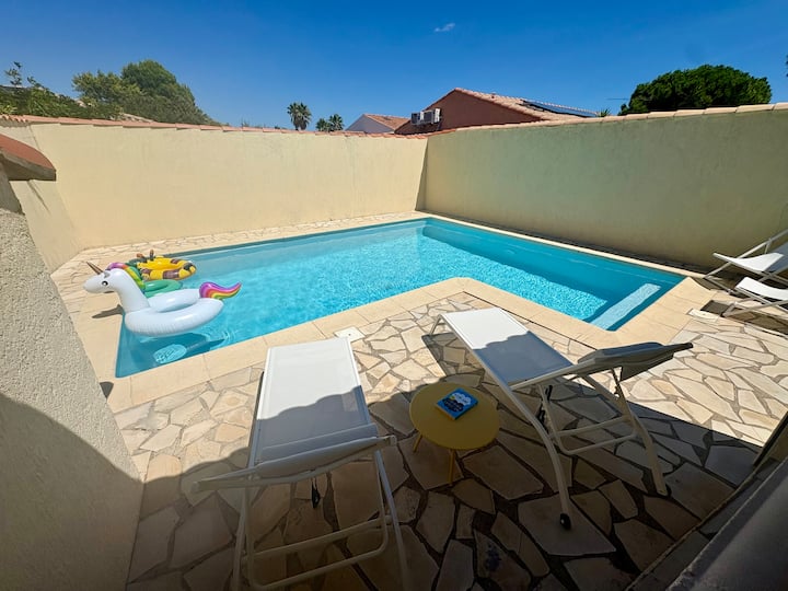 La Villa Bignone Piscine Sans Vis à Vis - Valras-Plage