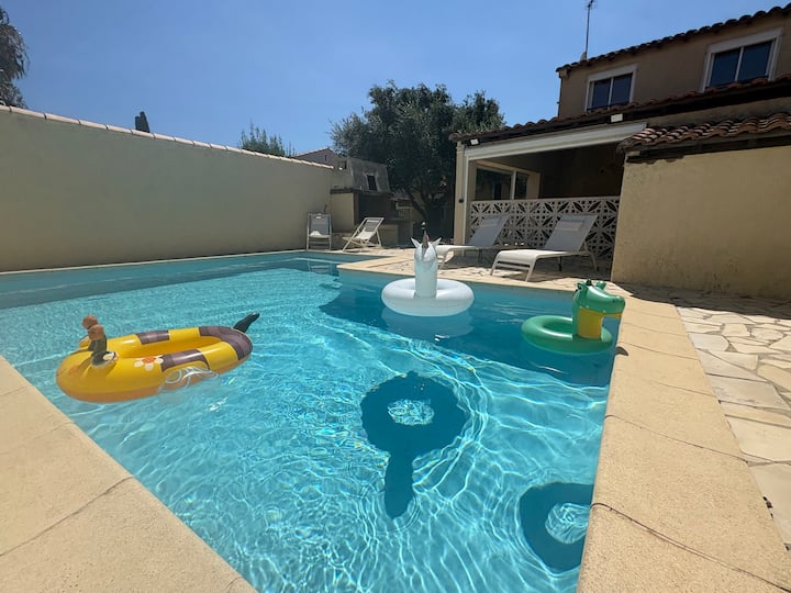 La Villa Bignone Piscine Sans Vis à Vis - Vendres