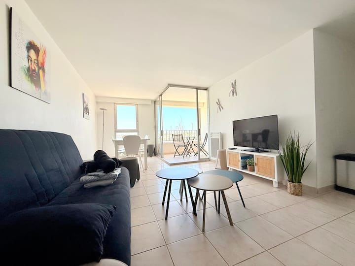 Duplex 9 Pers - Hyper Centre Port - Wifi - Vue Mer - Marseillan