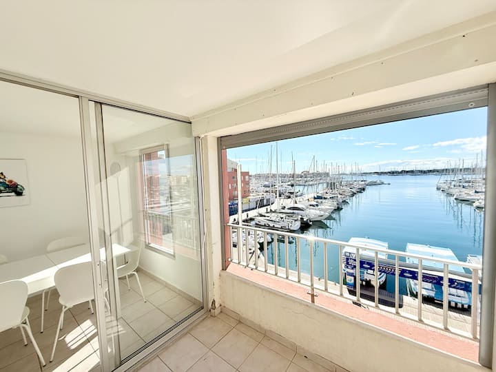 Duplex- Hyper Centre Port - Wifi - Vue Mer-parking - Marseillan