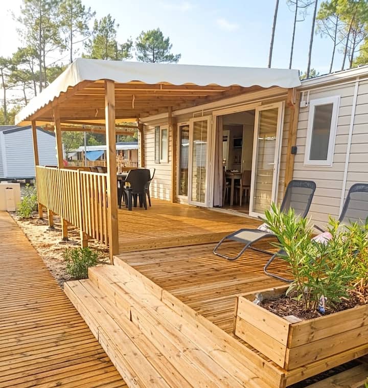 Mobil Home à Lacanau Entre Lac Et Océan - Lacanau