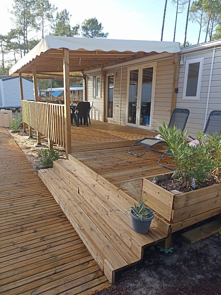 Mobil Home à Lacanau Entre Lac Et Océan - Lacanau