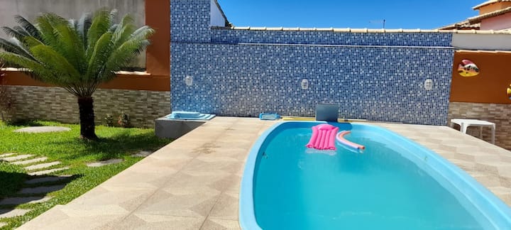 Casa Na Praia Com Piscina, 4qts - Cabo Frio