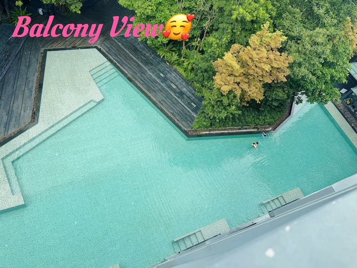 D高层两卧室家庭房!泳池园林景观!芭东海滩500米!酒吧街!江西冷!班赞海鲜市场 - Patong Beach