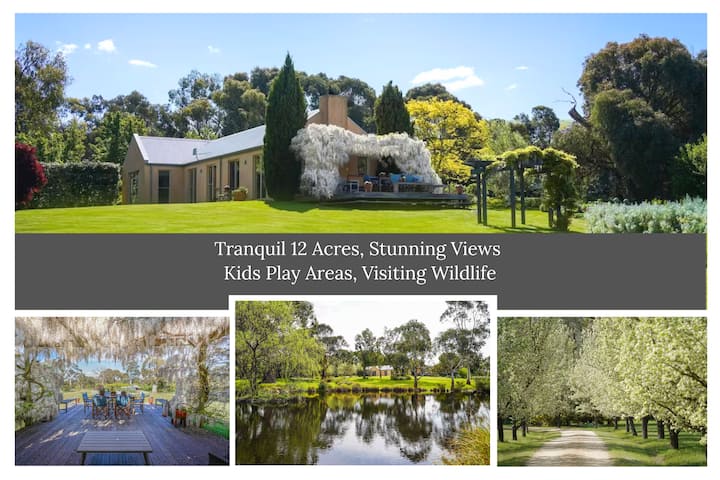 Hanging Rock Views, Near Wineries, Rural 3br Stay - Macedon Ranges Shire