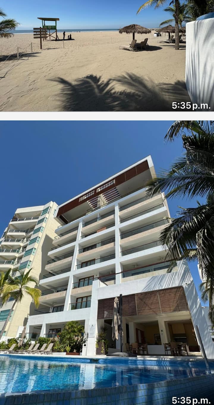 Departamento A Pie De Playa - Nuevo Vallarta