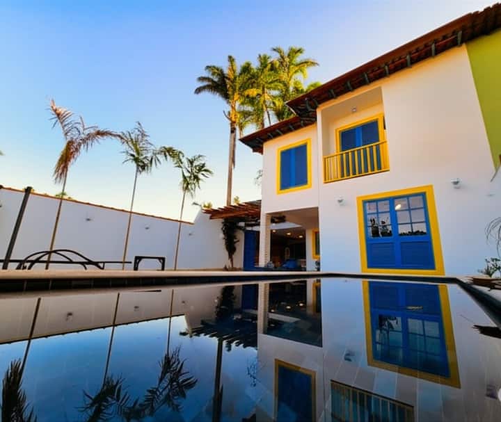 Casa Tudo Azul. Conforto E Segurança No Caborê. - Paraty