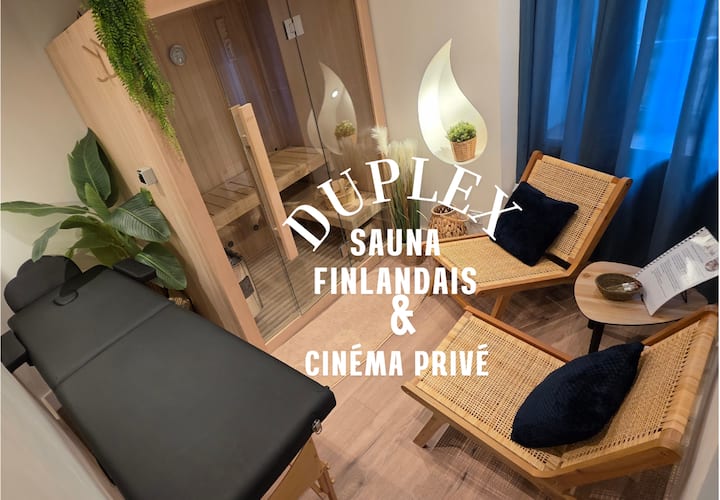 Duplex Sauna Finlandais Cinéma & Douche Tropicale - Riom