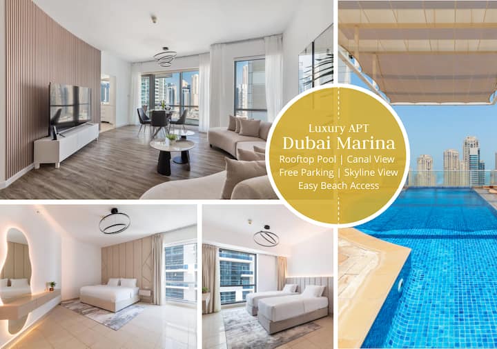 Modern 2br Dubai Marina Apt | Skyline & Canal View - Dubai