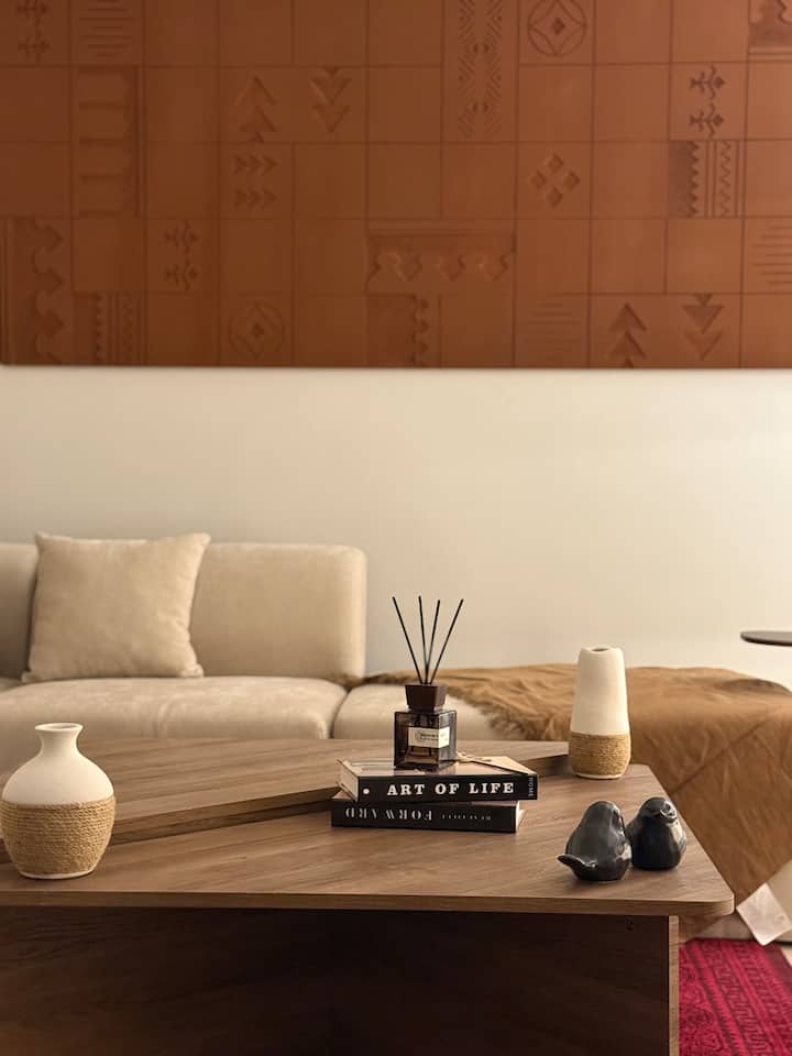 Modern 1br Apt , 75’ 4k Tv | Self Entry - Riyadh