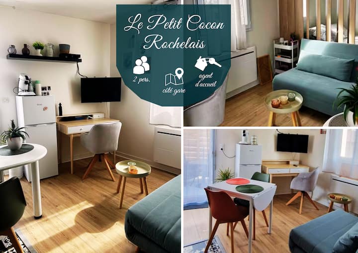 Le Petit Cocon Rochelais - Studio Cosy / Parking - La Rochelle