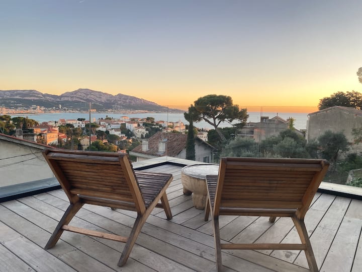 Chambre D’hôtes Dans La Nature Face à La Mer - Marseille