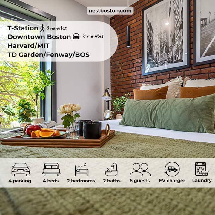 2br2bth 2 Parking Spaces/td Garden/mit/harvard/bos - Brighton - Boston