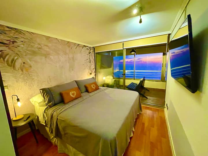 Acogedor Depto. Con Vista Al Mar - Concón