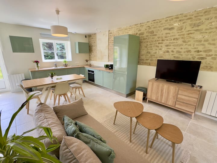 Charmante Maison Rénovée Dans Cadre D’exception - Plage d'Hermanville-sur-Mer