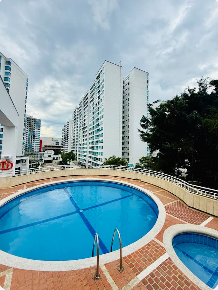 Apto De Lujo Frente C.c. Cacique Piscina+wifi+ Gym - Bucaramanga