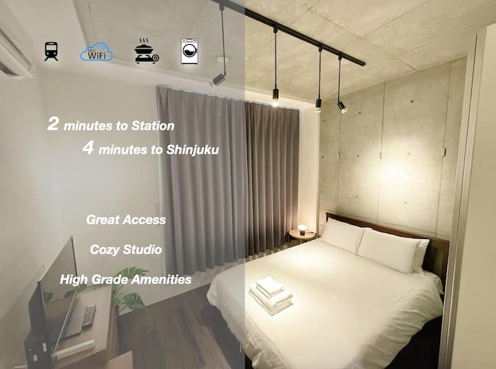 La103 Shinjuku Designer Flat  Modern Free Wifi 25㎡ - Shibuya