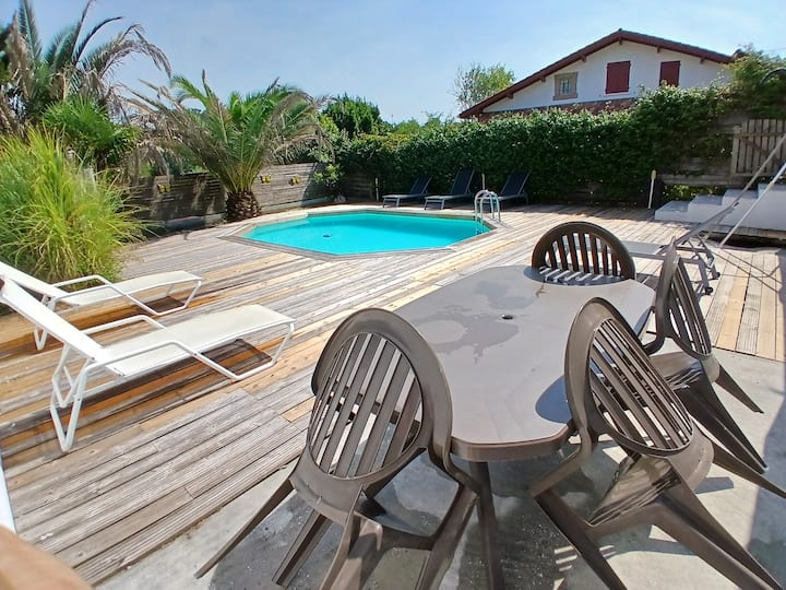 Maison Piscine à 5 Km Bayonne/12 De Biarritz - Hasparren
