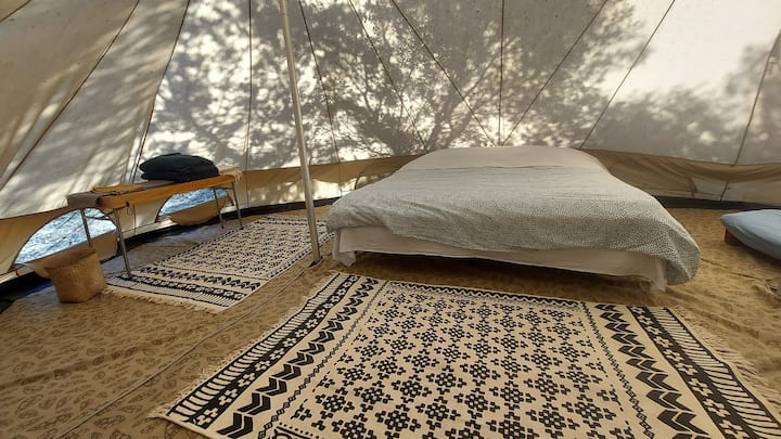 Secluded Bell Tent – Simple Stay In Nature - Fundão