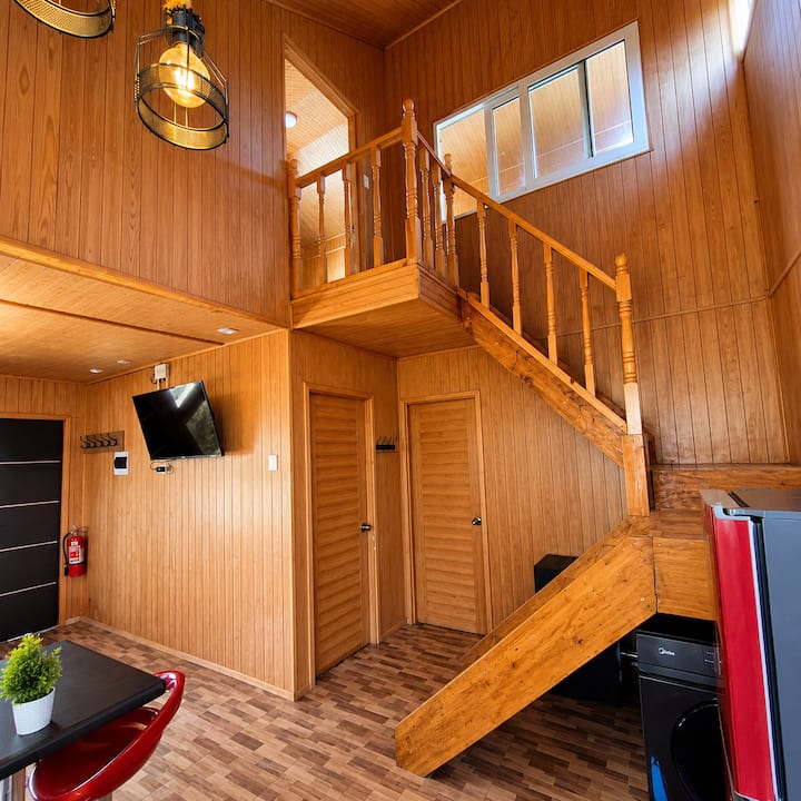 Cabaña Loft Estilo Rústico - Moderno - Valdivia