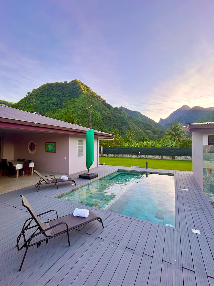 Villa Hanivai – Entre Montagne, Océan Et Rivière - French Polynesia
