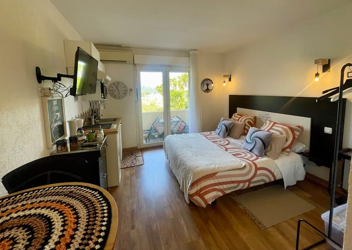 T1 Calme Terrasse Piscine 2 à 3 Pers Ménage Inclus - Saint-Florent