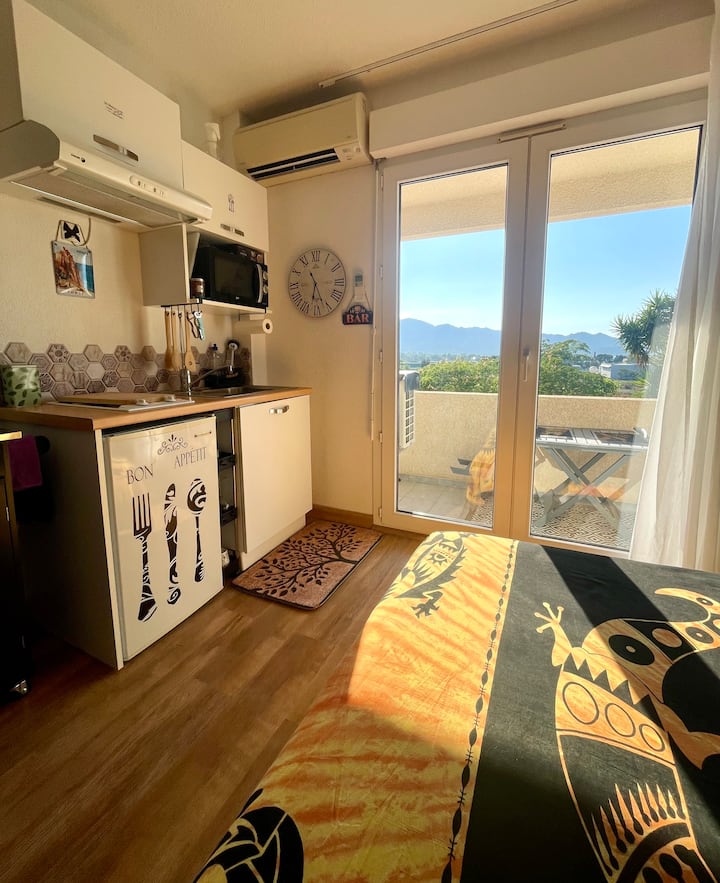 T1 Calme Terrasse Piscine 2/3 Pers Ménage Inclus - Plage de Saleccia