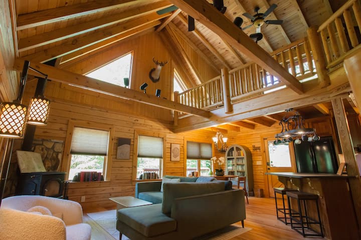 New! Cozy River Cabin W/ Fire Pits Near Dahlonega - Dawsonville, GA