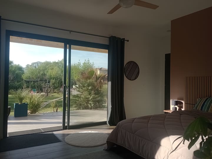 Grande Chambre + Sdb | Terrasse | Jardin | - 몽펠리에