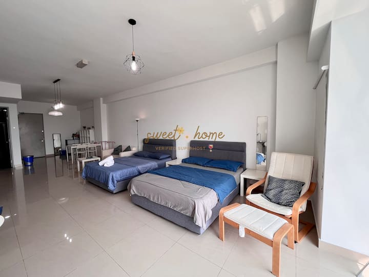 #3 Studio Next To Lrt【ss15 Courtyard, Subang】4 Pax - Subang Jaya