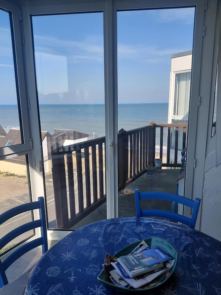 Appart Cosy Vue Mer Avec Accès Direct à La Plage - Bernières-sur-Mer