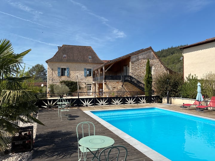 Le Lapopia Climatisé Piscine 2 Km St Cirq Lapopie - Saint-Cirq-Lapopie