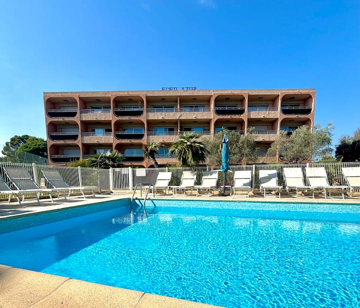 Studio à Nouveau Dispo ! Plage, Piscine, Parking - Vallauris