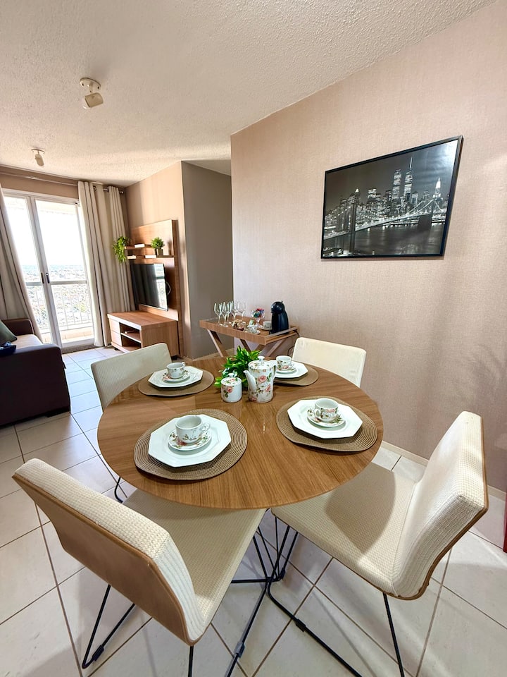 Apt Total Climatizado, Piscina, Garagem E Mercado - Cuiabá