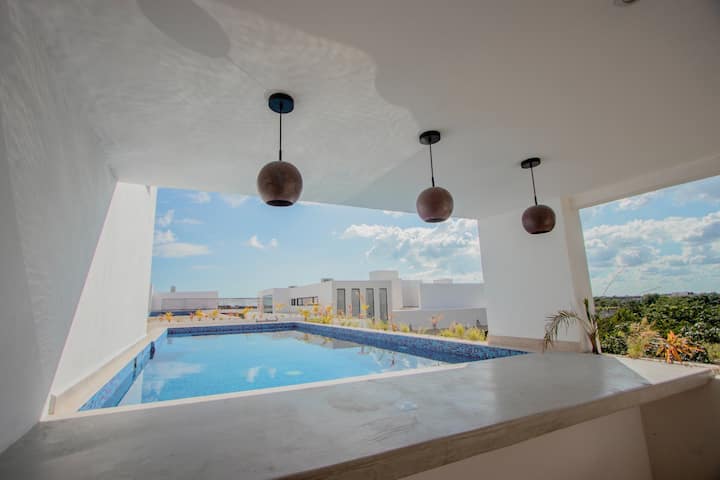 Moderno Departamento En Aldea Zamá - Tulum