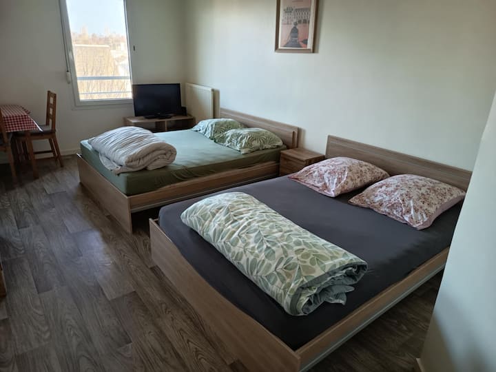 T1 Cosy 38m² Tours Nord - 4 Couchages - Tours