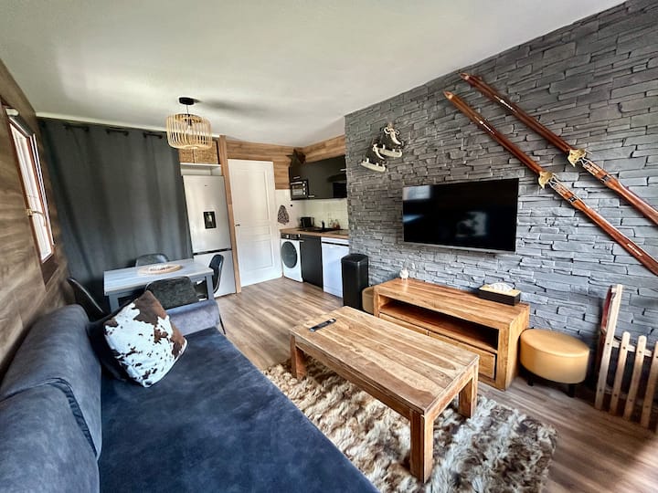 Appartement Au Pied Des Pistes Avec Piscine - Lac des Evettes