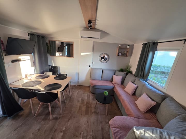 Mobil Home - Camping à Coté De La Mer - Canet-en-Roussillon