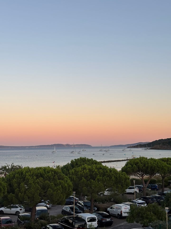 Vue Mer, Terrasses,parking, Plage Et Centre à 2 Mn - La Favière