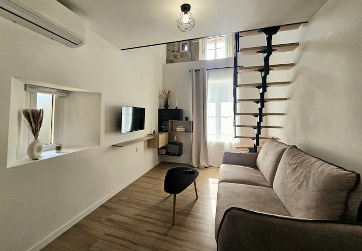 "Le Duplex", Charme Ancien, Proche De La Gare Tgv - Jardin Zen d'Erik Borja