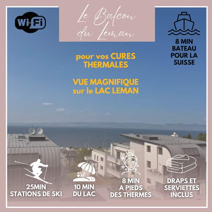 Le Balcon Du Léman - 8min Thermes Evian -25min Ski - Évian-les-Bains