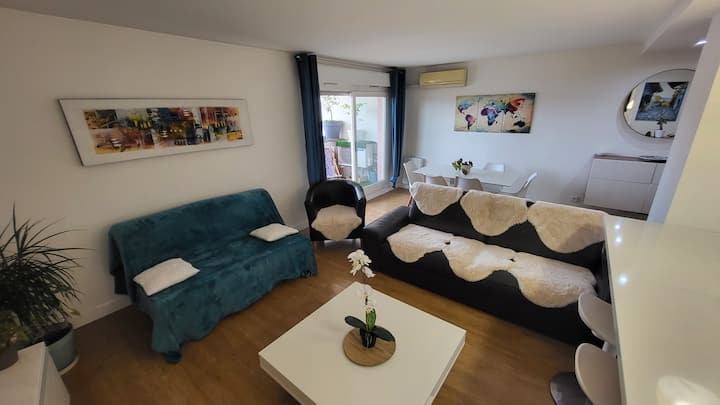 Beau T3 Spacieux + Parking Privé - Marseille