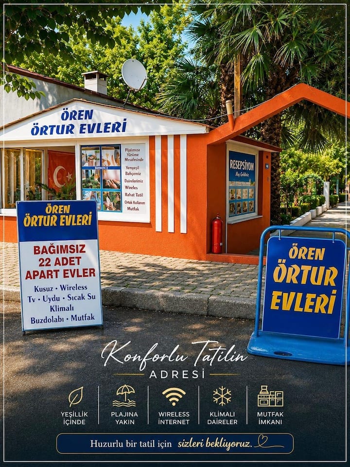 ÖRen'de Tatil Keyfi 2-4 Kişilik Yazlık Evler -3- - Burhaniye