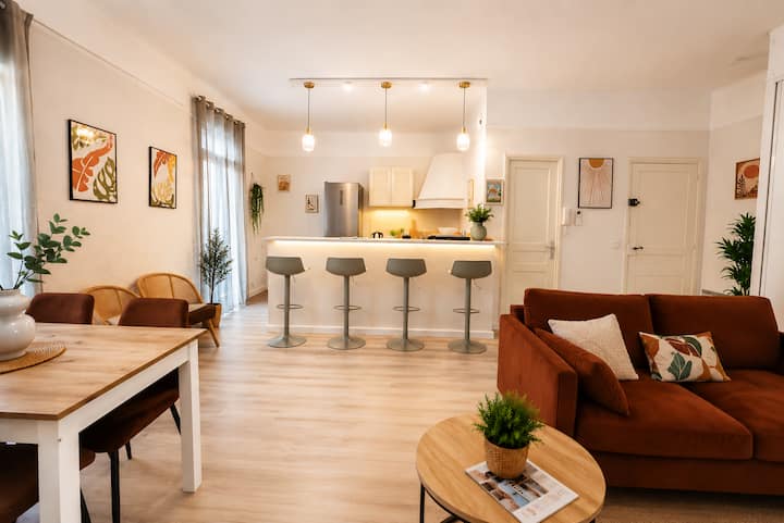 Gare - Spacious Two-room Apartment With Air Conditioning, Balcony And Wi-fi - Perpignan