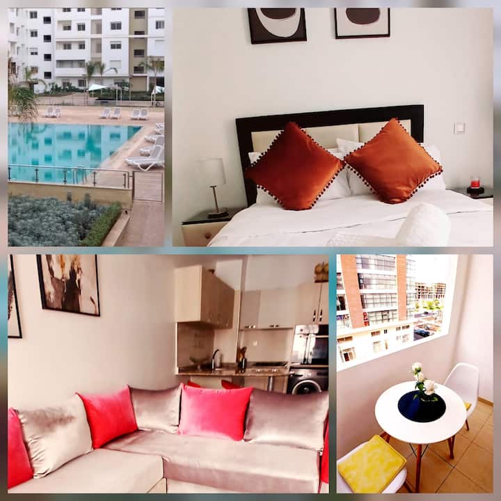 Appartement Raffiné Avec Piscine - Agadir