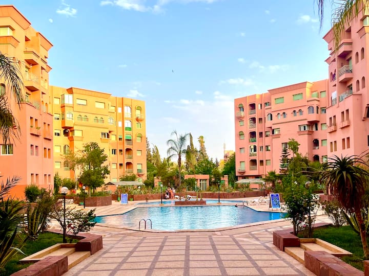 Au Cœur De La Ville-quartier Luxe-piscine+terrasse - Marrakech