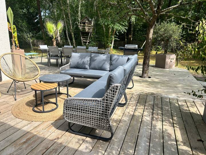 House For 11 People With Hot Tub Marina De Talaris, Lacanau - Lacanau
