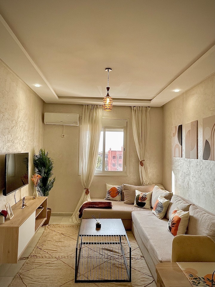 Cosy Appartement 2 Min Aéroport - Marrakesh