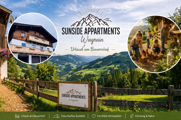 Sunside Appartment Fewo 2 - Urlaub Am
Bauernhof - Wagrain